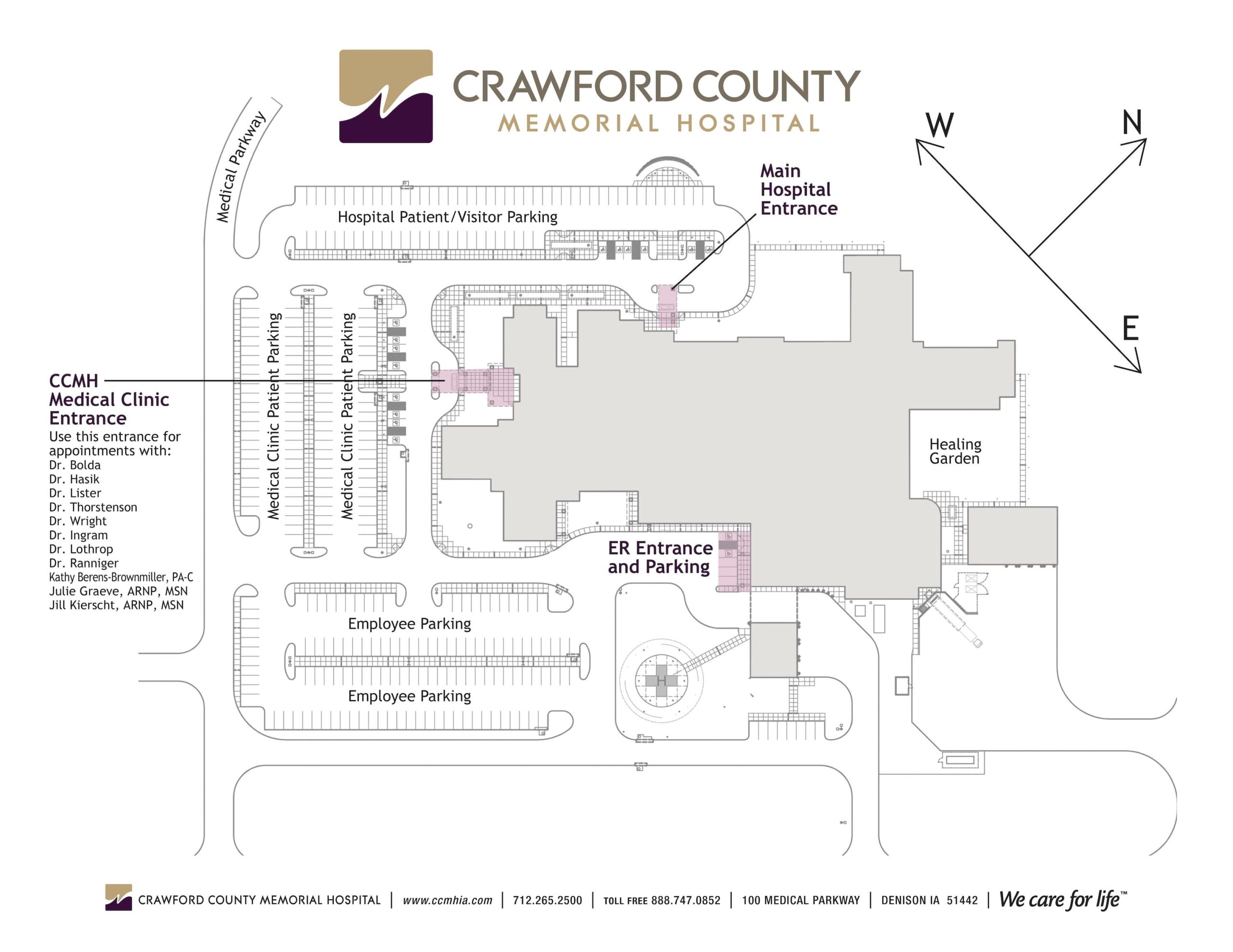 Hospital Maps & Directions - Crawford County Memorial Hospital