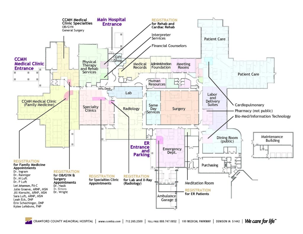Hospital Maps & Directions - Crawford County Memorial Hospital